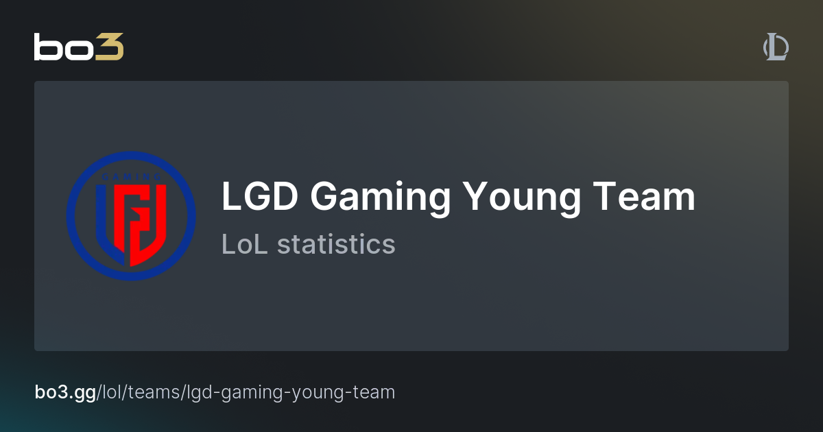 LGD Gaming Young Team LoL team statistics, standings & roster