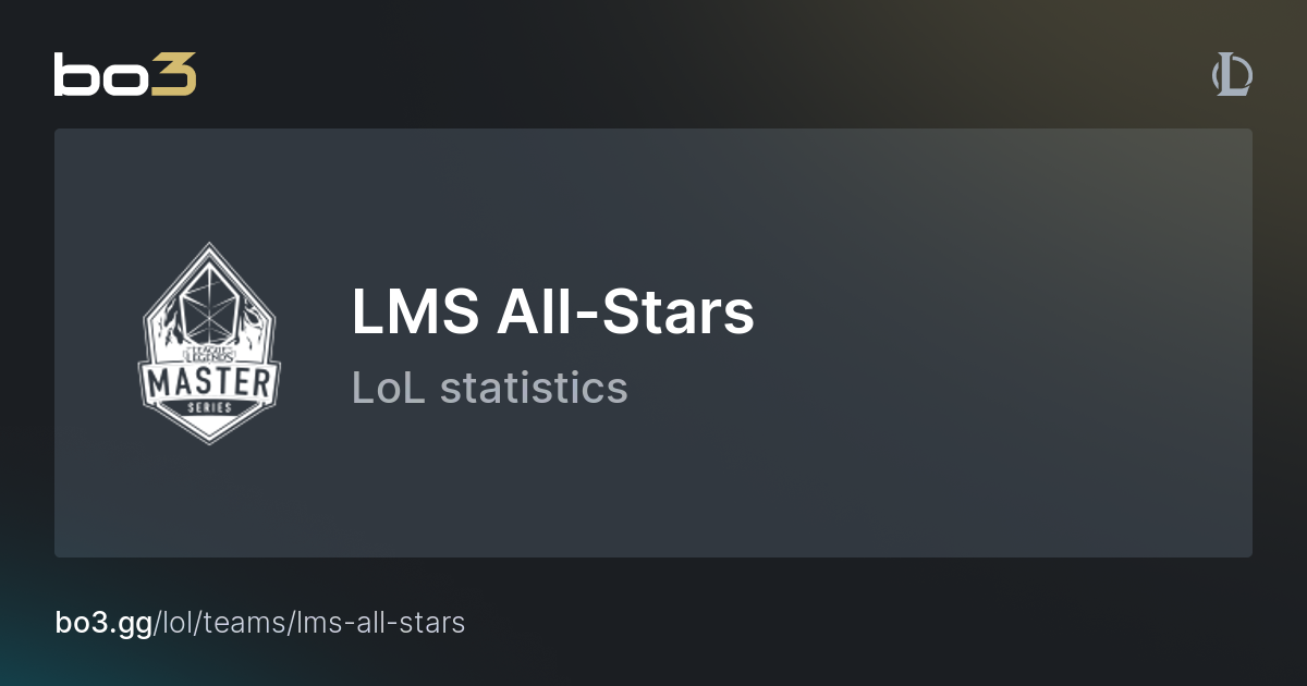 LMS All-Stars LoL Stats – Team standings & match statistics