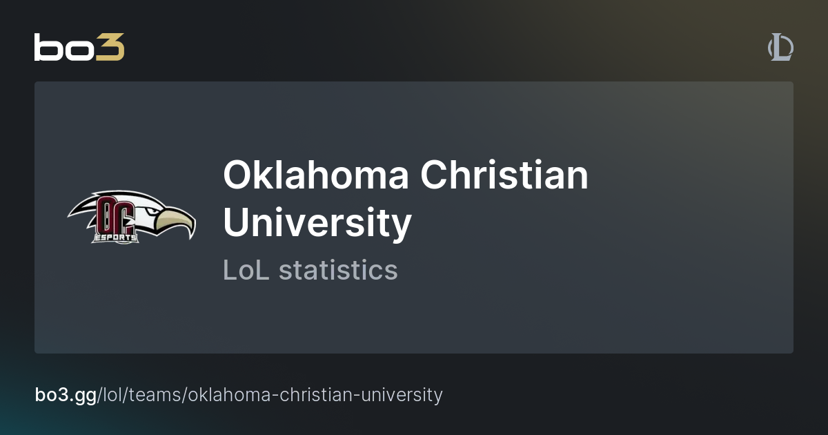 Oklahoma Christian University Lol Team Statistics Standings And Roster