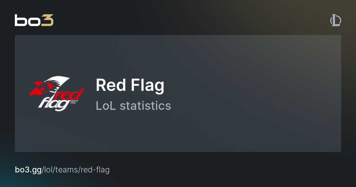 Red Flag LoL Stats – Team standings & match statistics