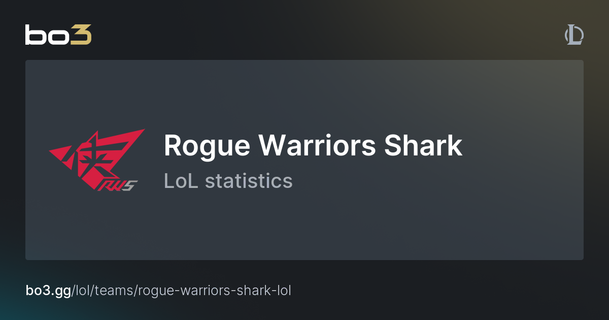 Rogue Warriors Shark LoL Stats – Clasificación del equipo y ...