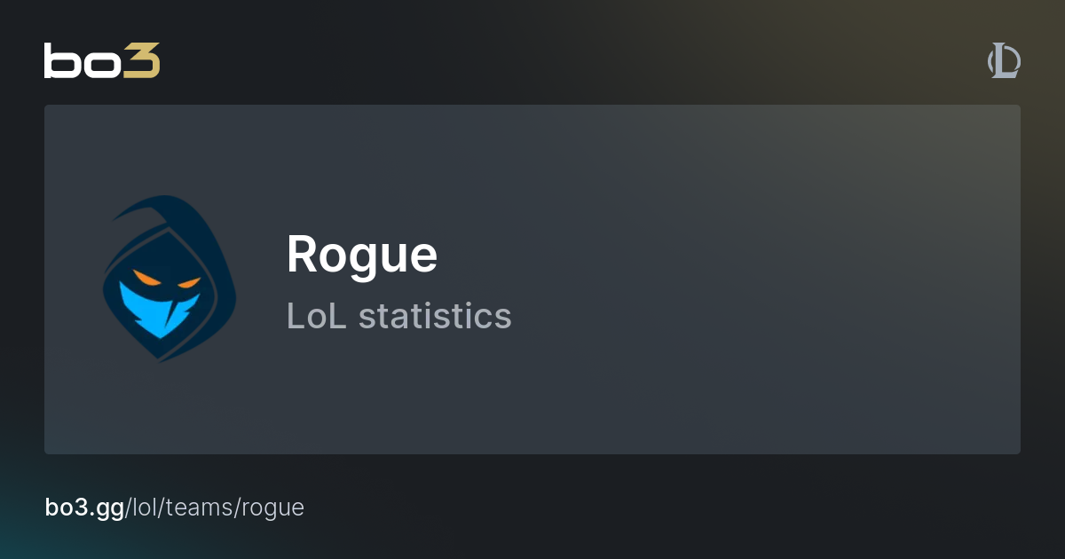 Rogue LoL team statistics, standings & roster