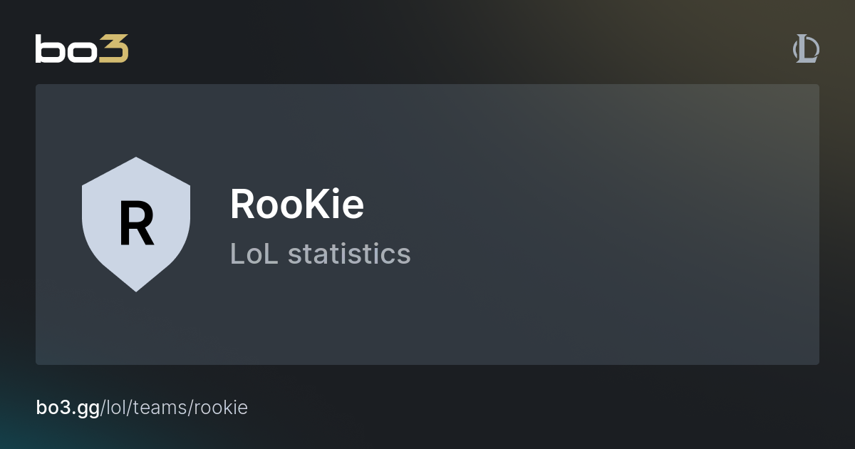 RooKie LoL Stats – Team standings & match statistics