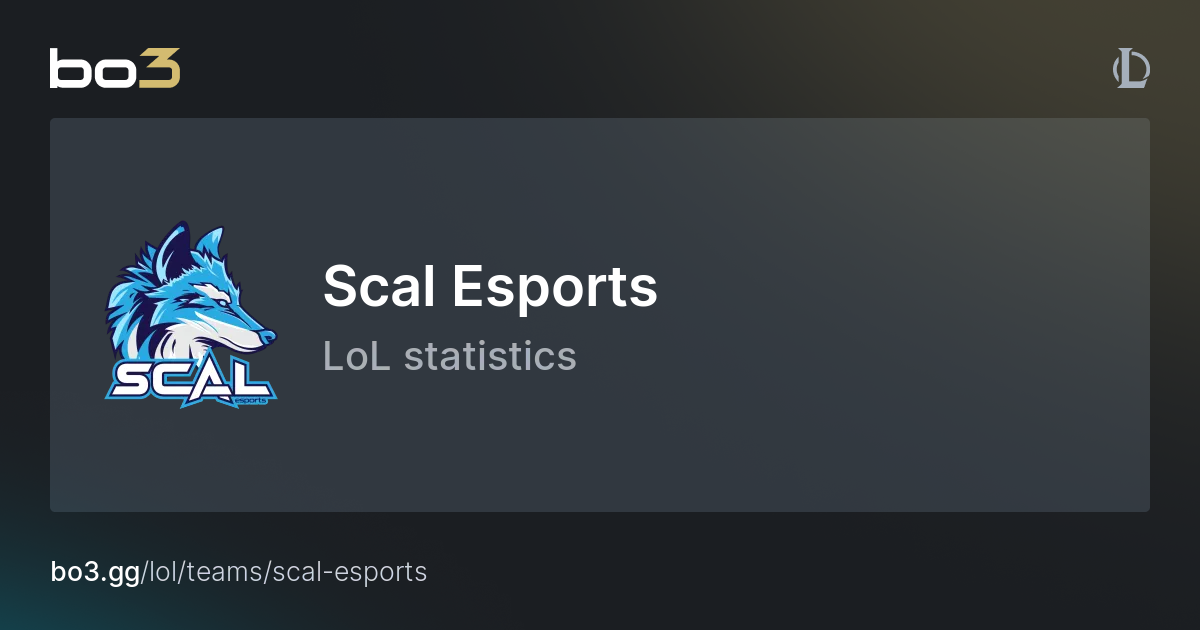 Scal Esports LoL team statistics, standings & roster