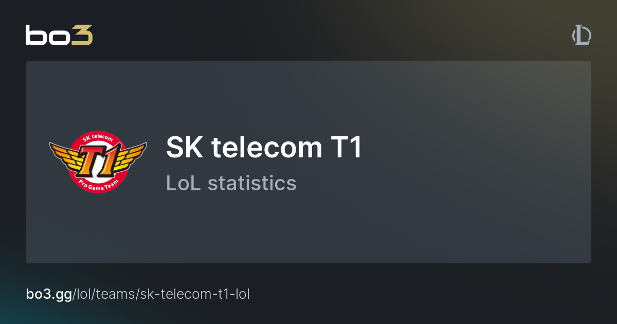 SK telecom T1 LoL Stats – Team standings & match statistics