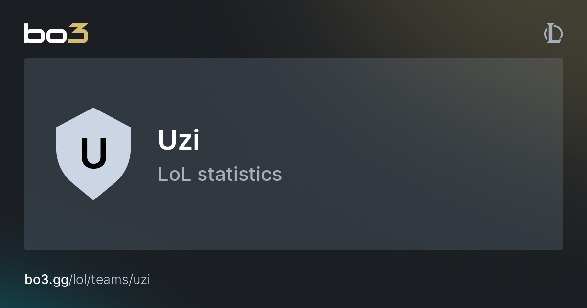 Uzi LoL Stats – Team standings & match statistics