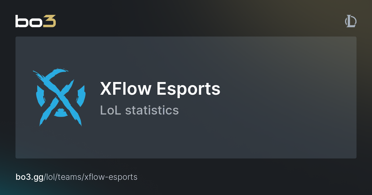 XFlow Esports LoL team statistics, standings & roster