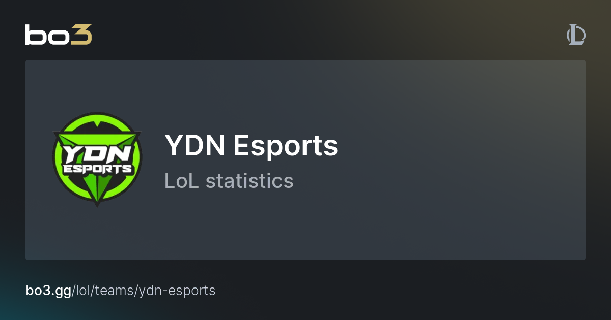 YDN Esports LoL Stats – Team standings & match statistics