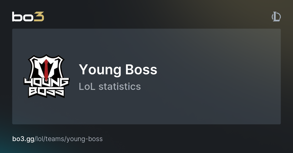 Young Boss LoL Stats – Team standings & match statistics