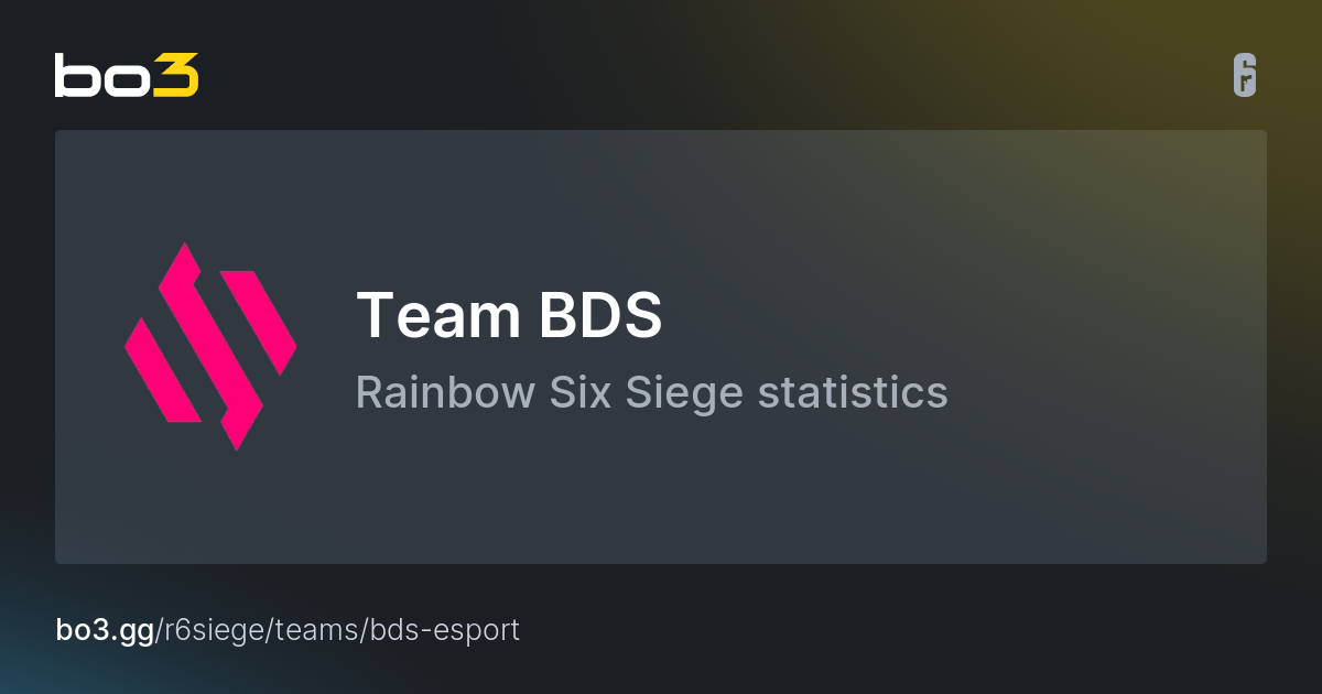 Team BDS R6 team statistics, standings & roster