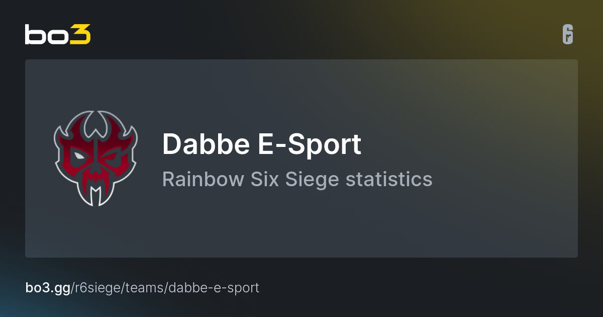 Dabbe E-Sport R6 Siege Stats – Team standings & match statistics