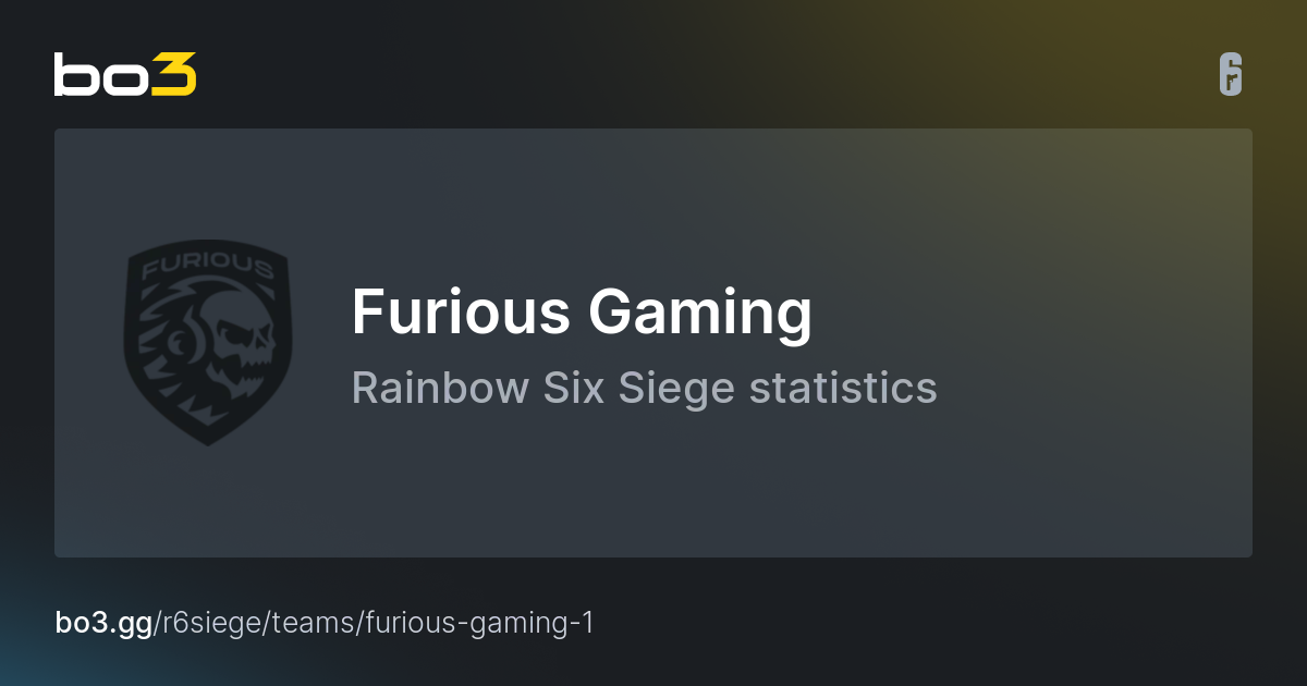 Furious Gaming R6 team statistics, standings & roster