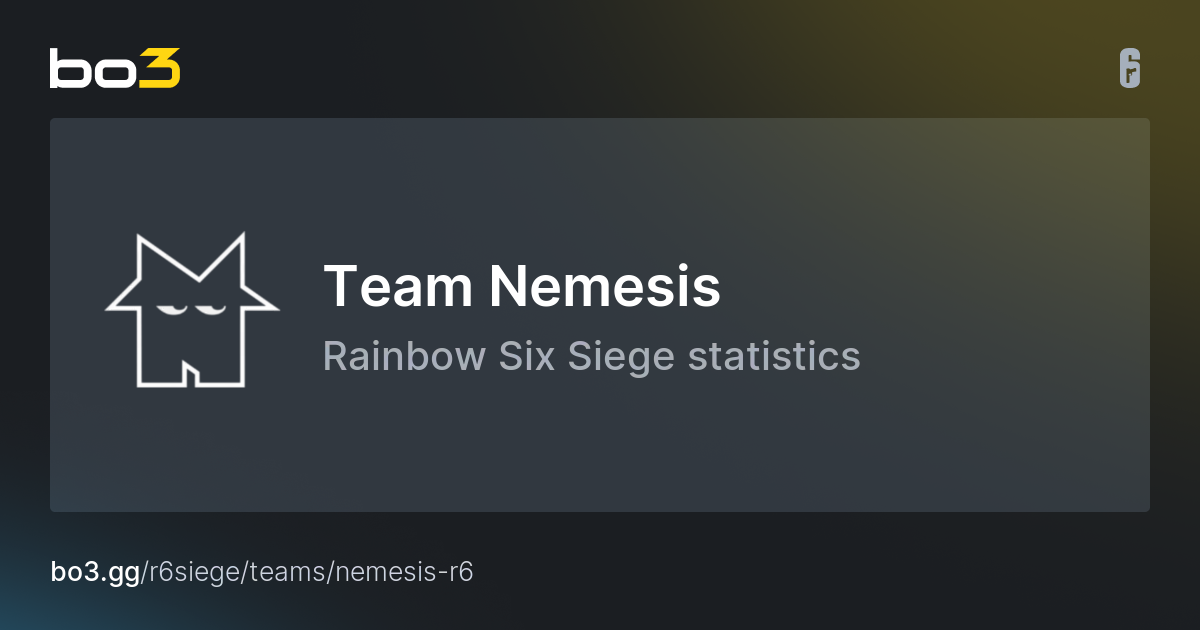 Team Nemesis R6 team statistics, standings & roster
