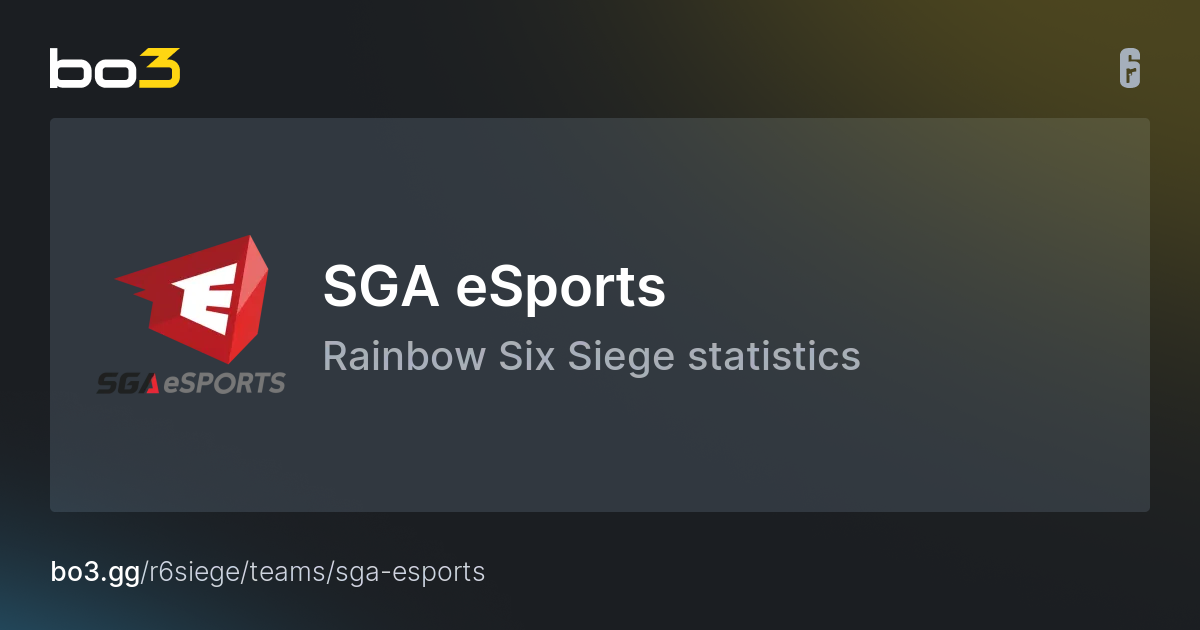 SGA eSports R6 team statistics, standings & roster