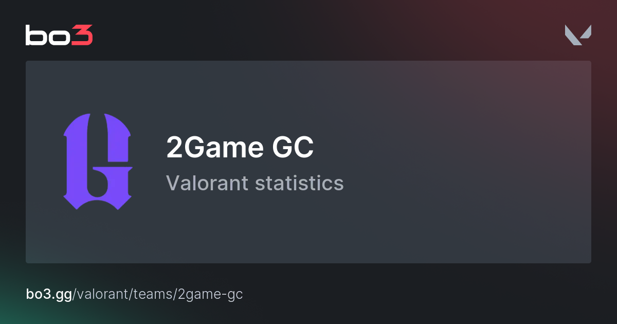 2Game GC Valorant team statistics & roster