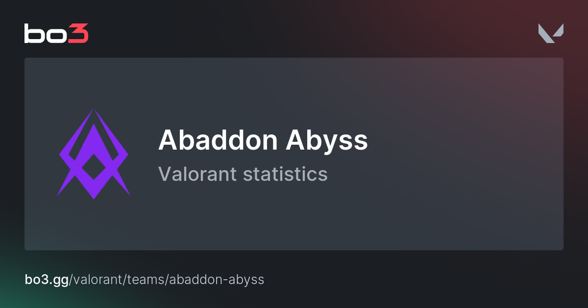 Abaddon Abyss Valorant team statistics & roster