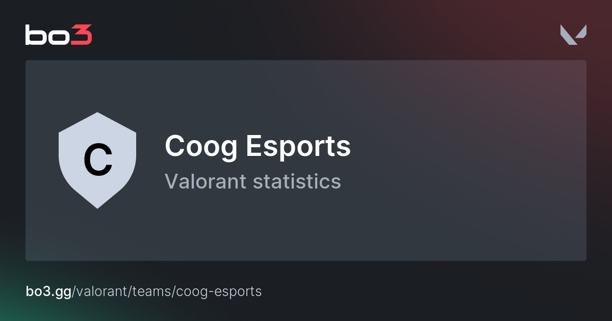 Coog Esports Valorant team statistics & roster