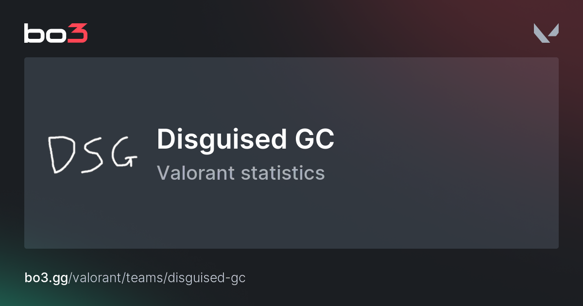 Disguised GC Valorant team statistics & roster