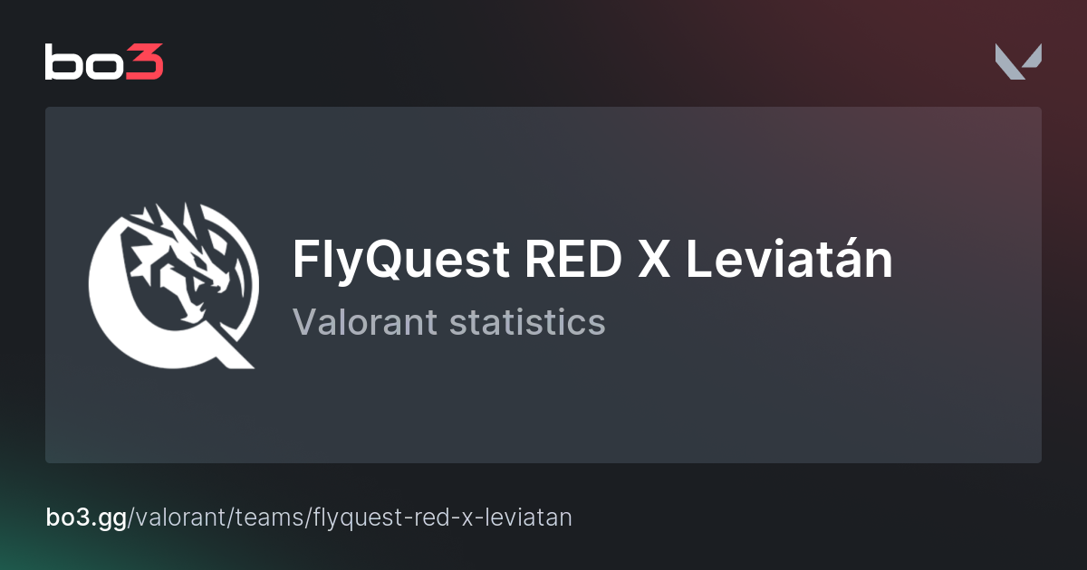 FlyQuest RED X Leviatán team Tournaments: upcoming, current & finished