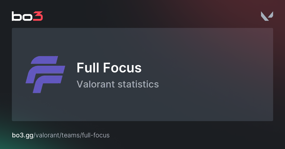 Full Focus Valorant team statistics & roster