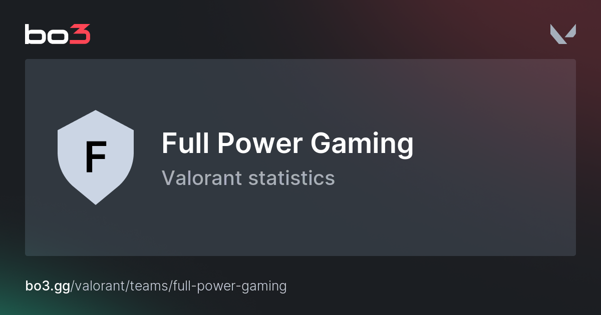 Full Power Gaming Valorant team statistics & roster
