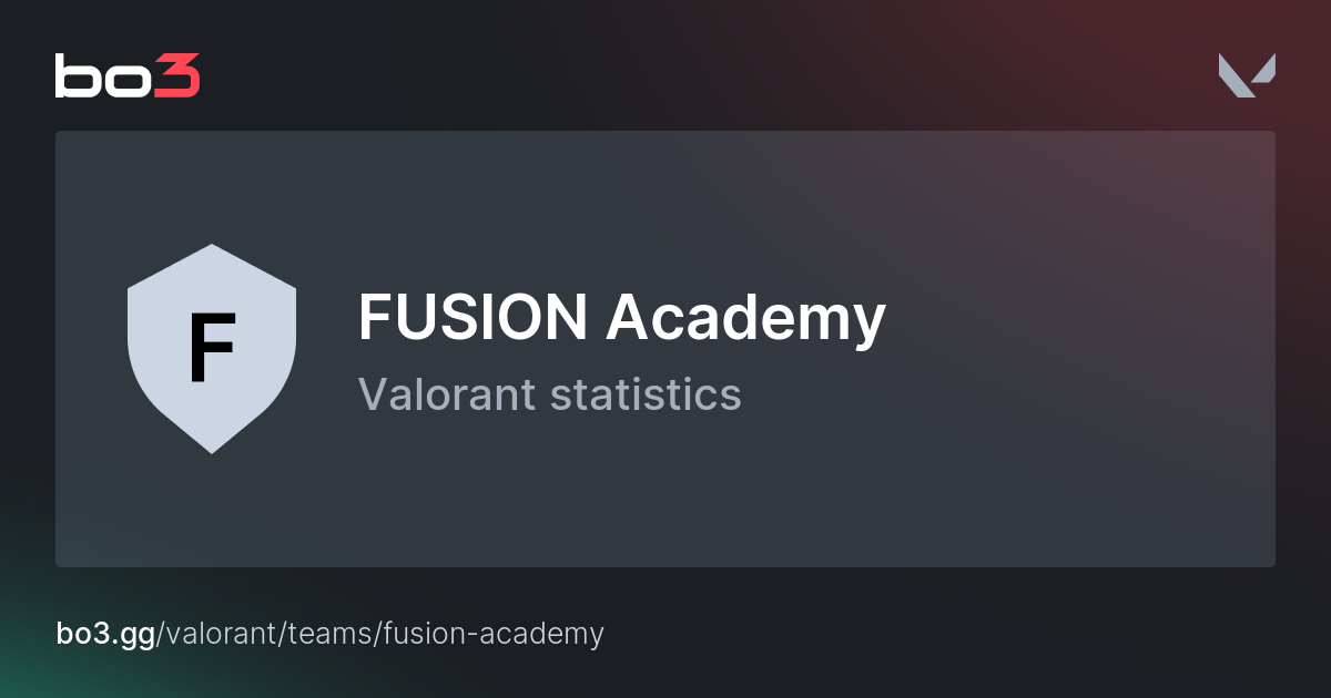 FUSION Academy team Tournaments: upcoming, current & finished