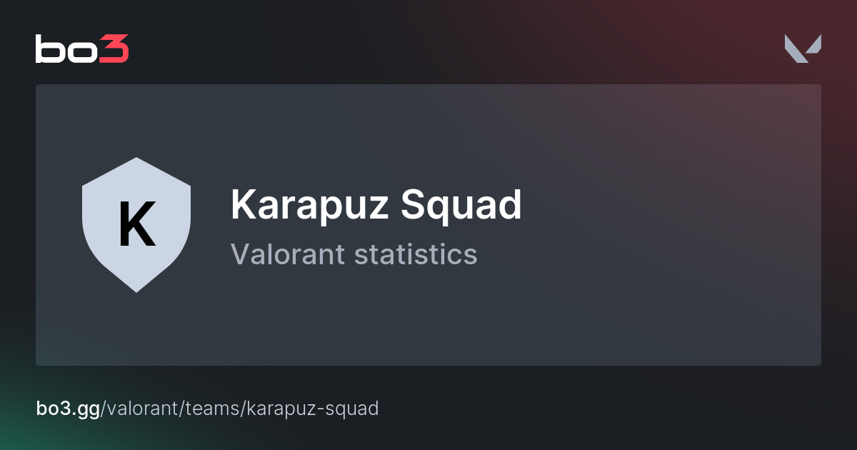 Karapuz Squad team Tournaments: upcoming, current & finished