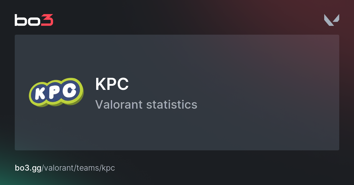KPC Valorant team statistics & roster