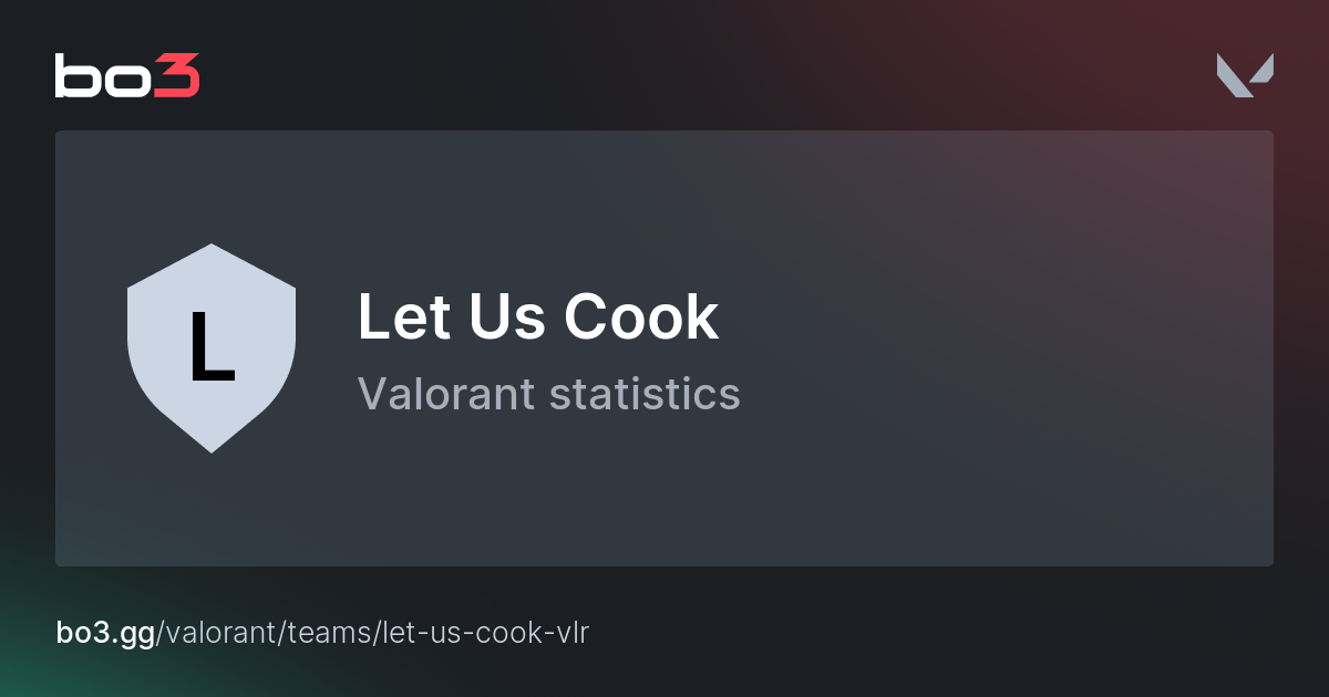 Let Us Cook Valorant team statistics & roster