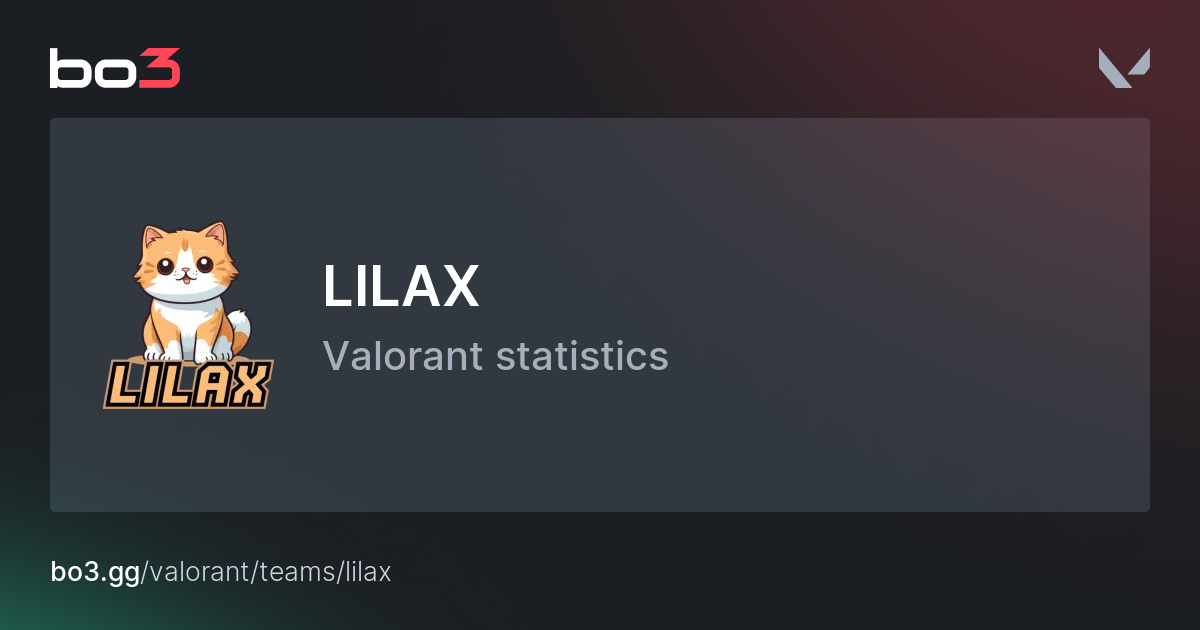 LILAX Valorant team statistics & roster