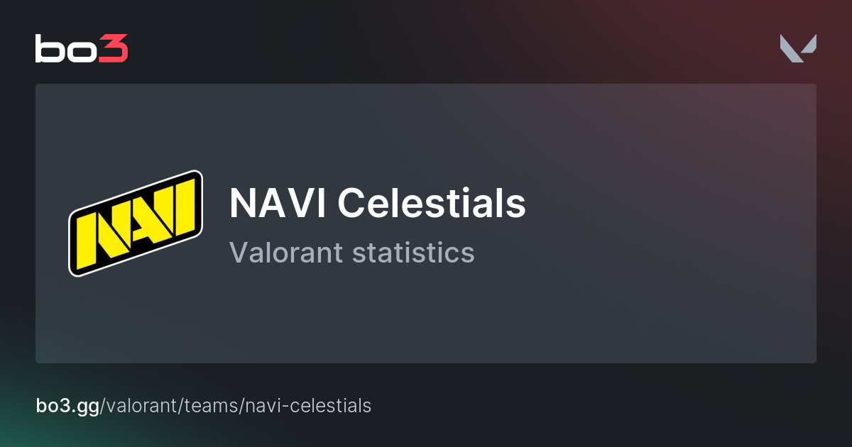 NAVI Celestials Valorant estadistika ng koponan at roster
