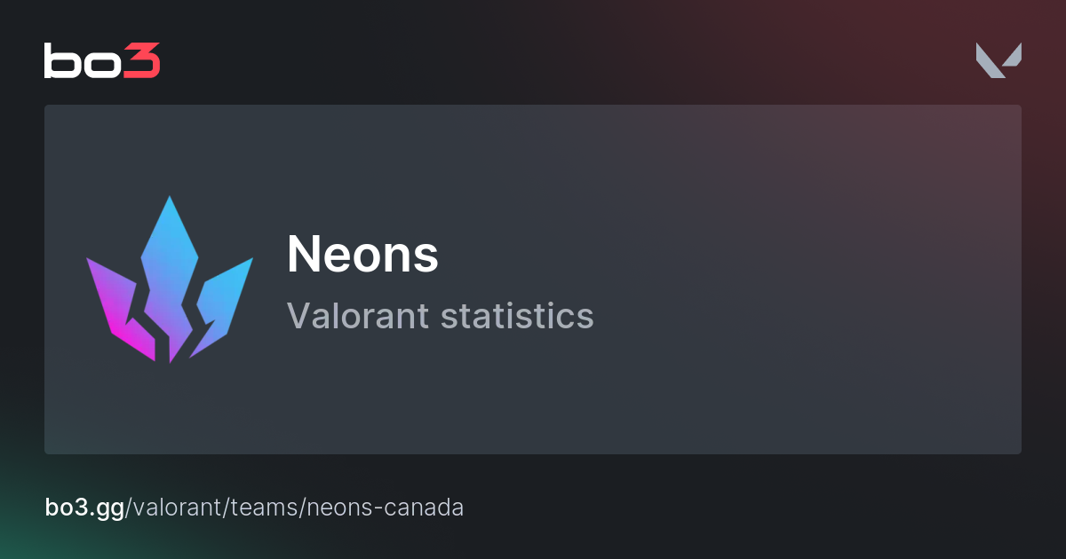 Neons Valorant team statistics & roster