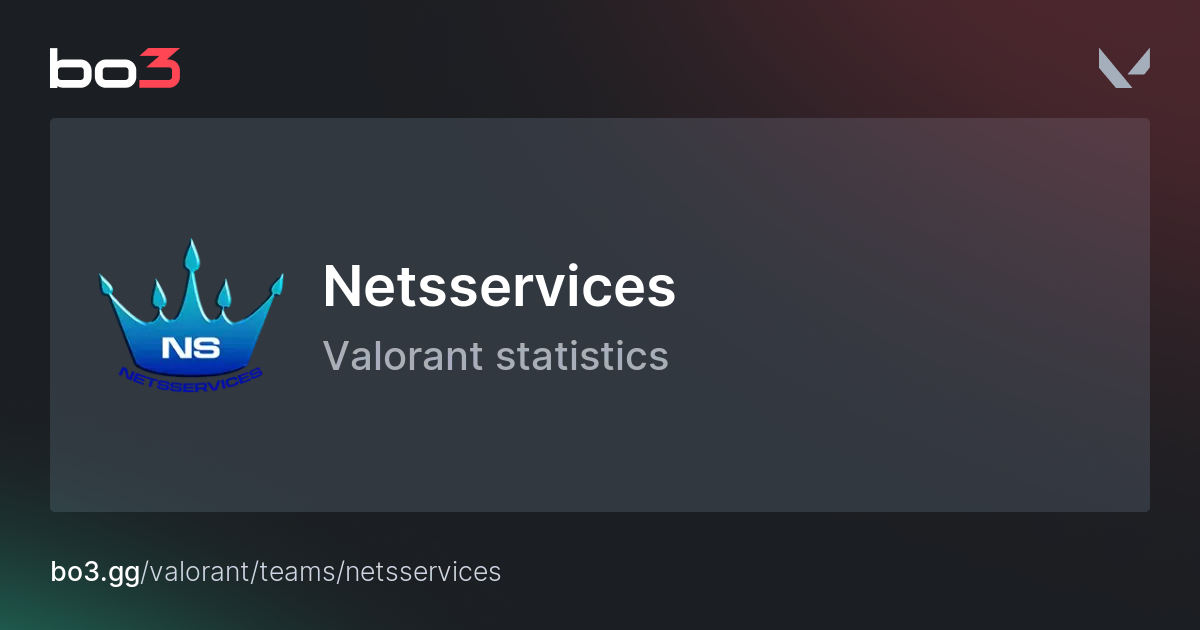 Netsservices Valorant team statistics & roster