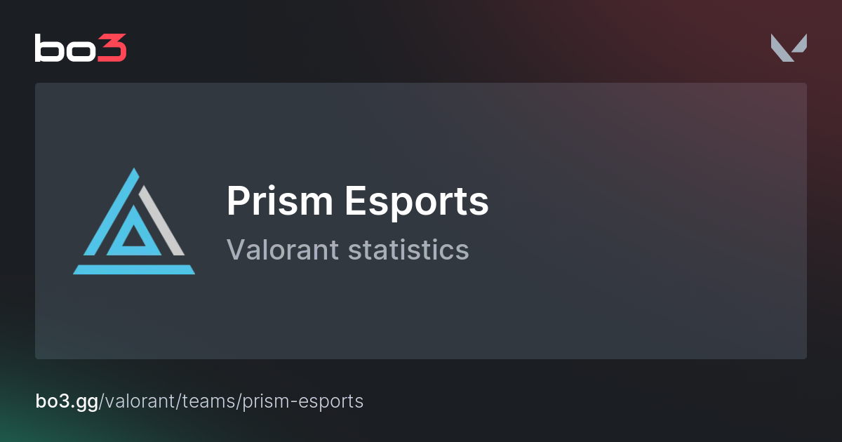 Prism Esports Valorant team statistics & roster