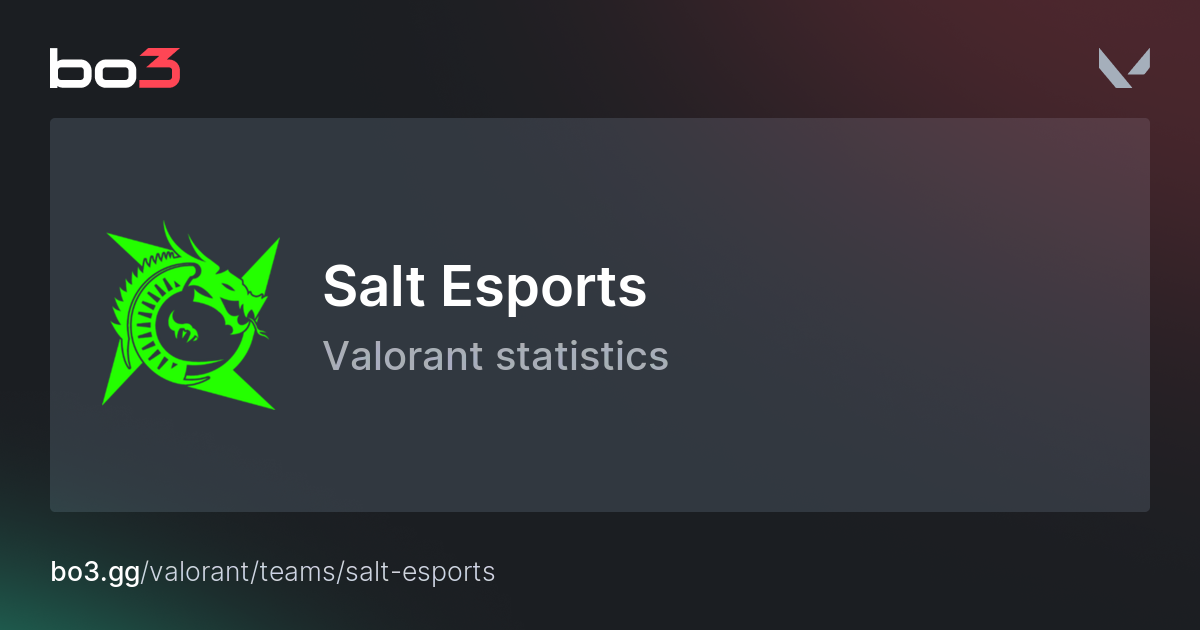 Salt Esports Valorant team statistics & roster