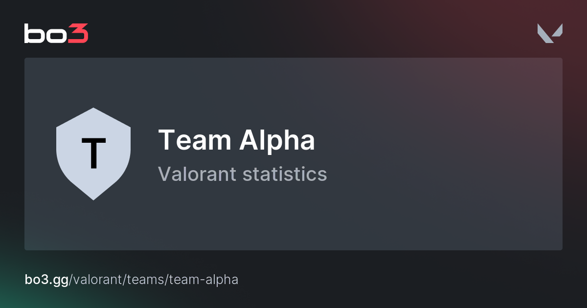 Team Alpha Valorant team statistics & roster