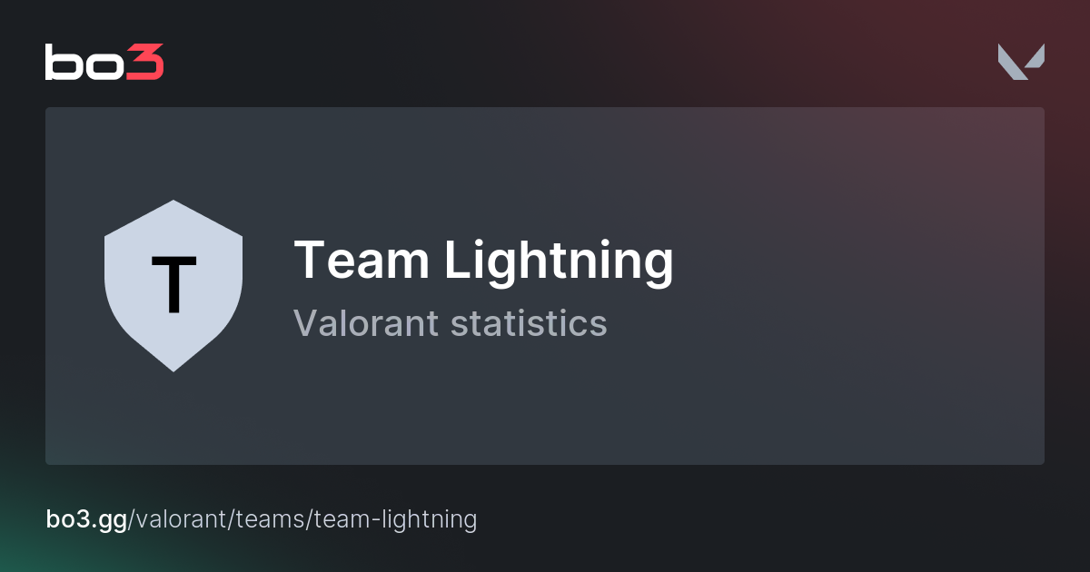 Team Lightning Valorant team statistics & roster