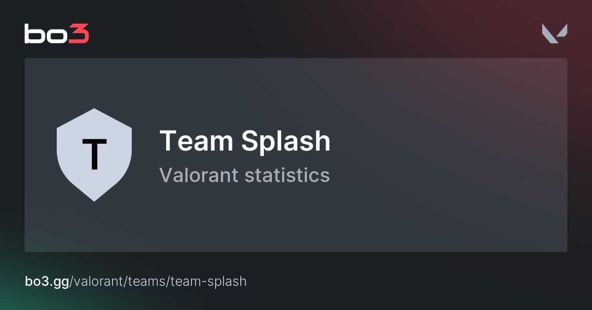 Team Splash Valorant team statistics & roster