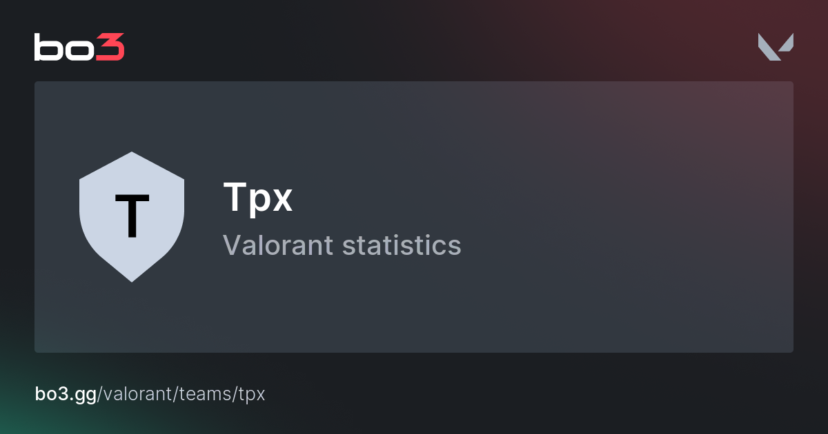 Tpx Valorant team statistics & roster