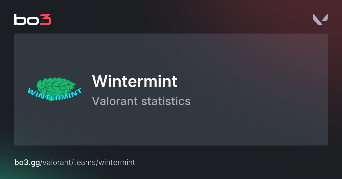 Wintermint Valorant team statistics & roster