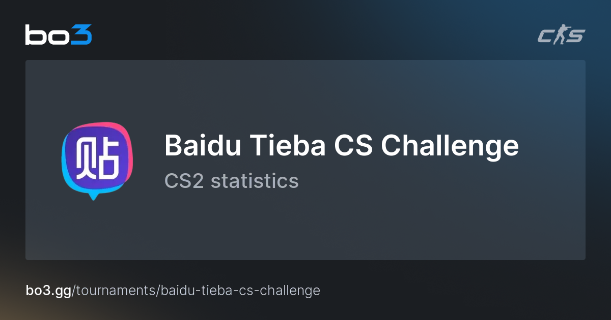 Baidu Tieba CS Challenge – Schedule, statistics