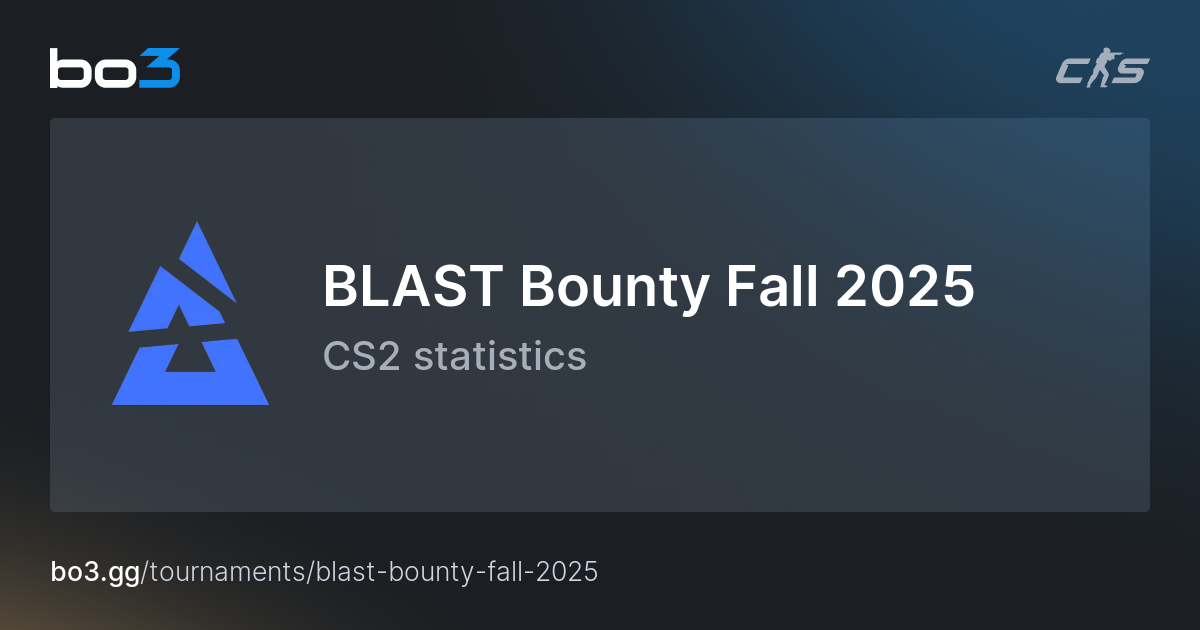 BLAST Bounty Fall 2025 – Schedule, statistics