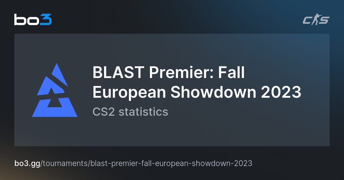BLAST Premier: Fall European Showdown 2023 – Horario, estadísticas