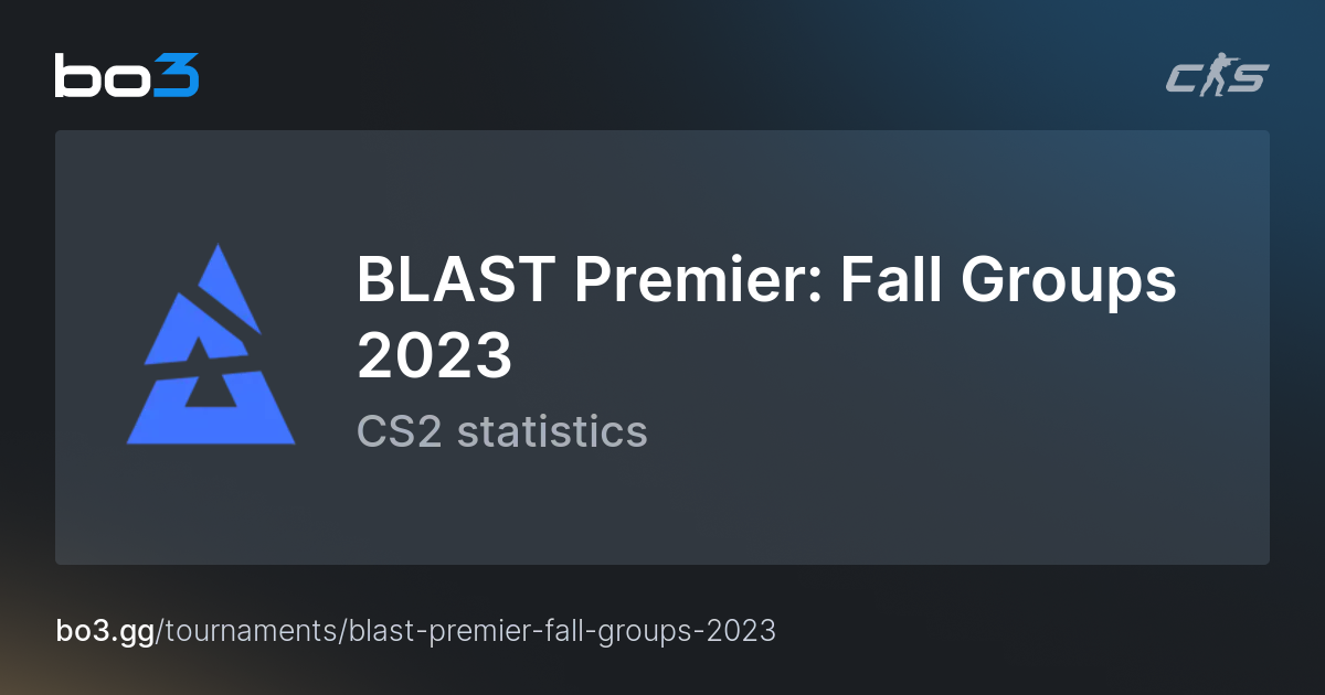 BLAST Premier: Fall Groups 2023 – Horario, estadísticas