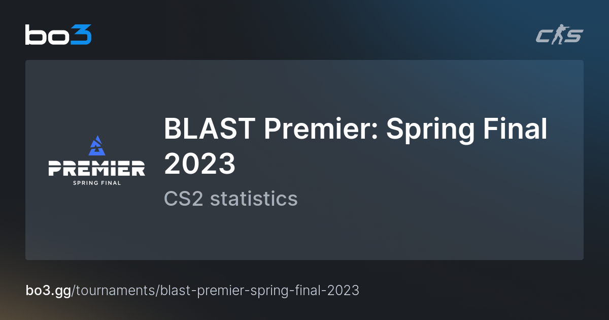 BLAST Premier: Spring Final 2023 – Horario, estadísticas