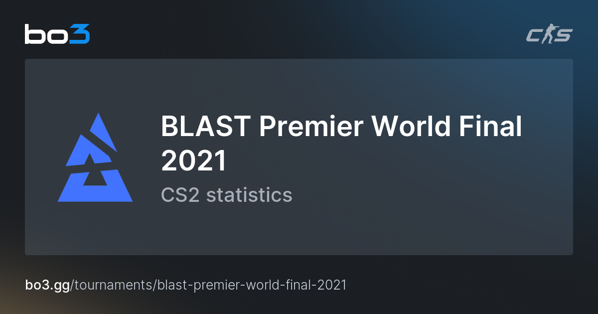 BLAST Premier World Final 2021 – Horario, estadísticas