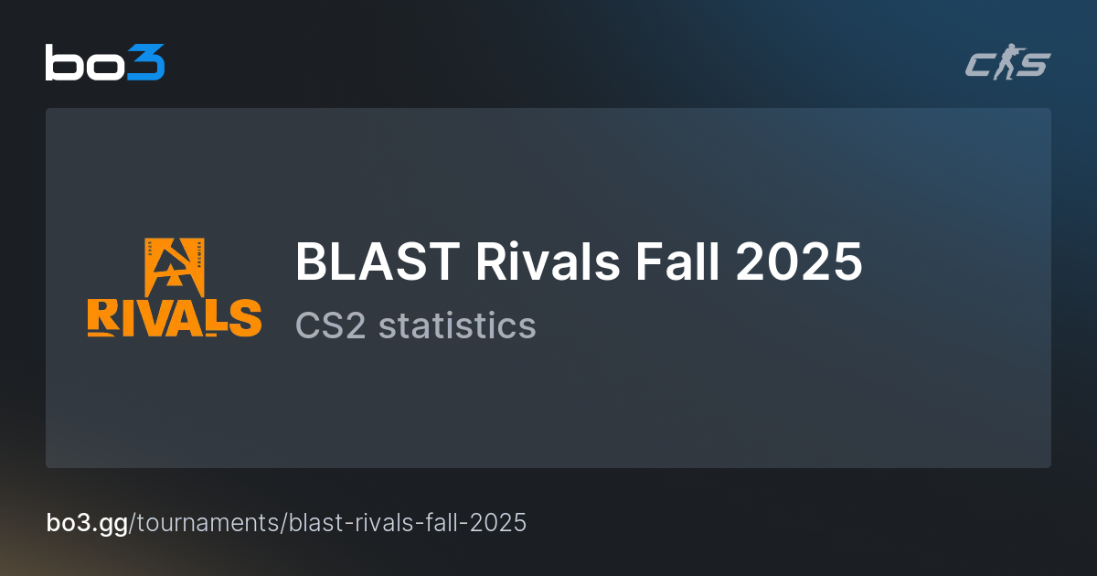 BLAST Rivals Fall 2025 – Schedule, statistics