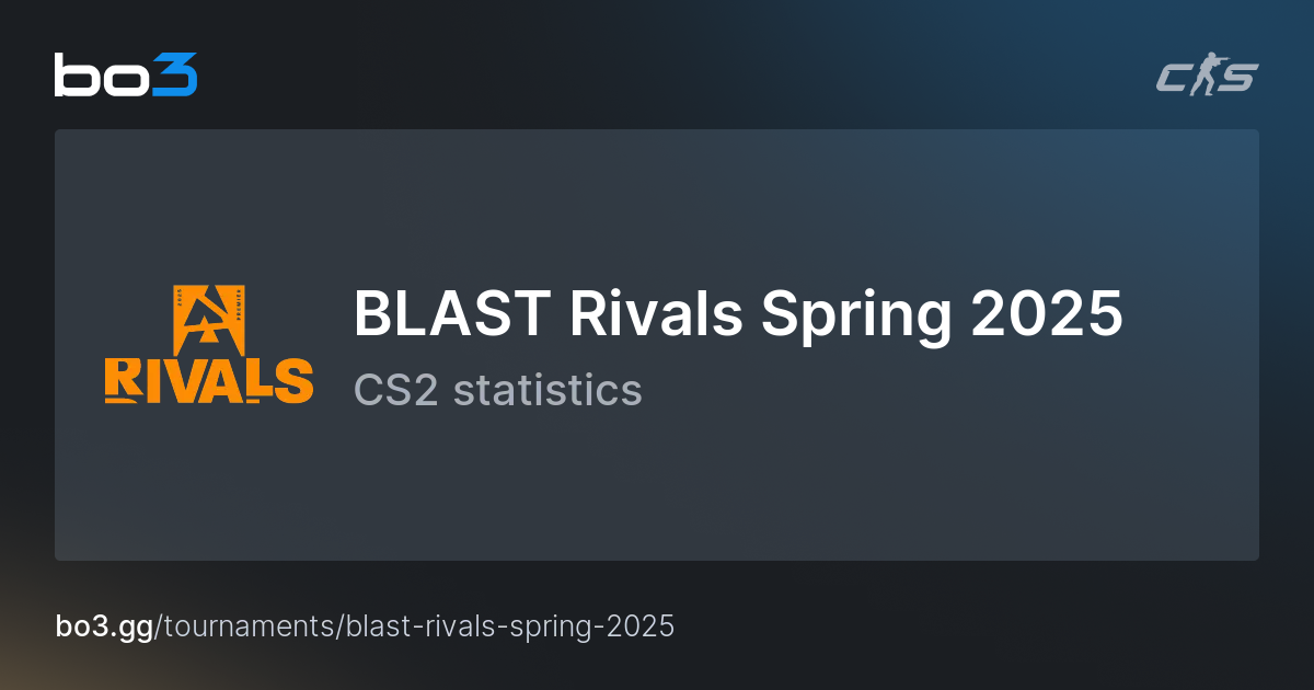 BLAST Rivals Spring 2025 – Schedule, statistics