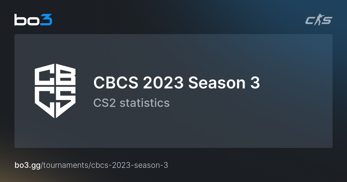 CBCS 2023 Season 3 – Horario, estadísticas