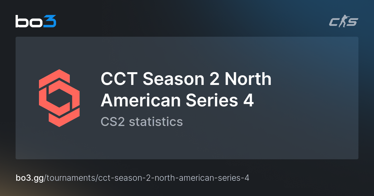 CCT Season 2 North American Series 4 – Schedule, statistics